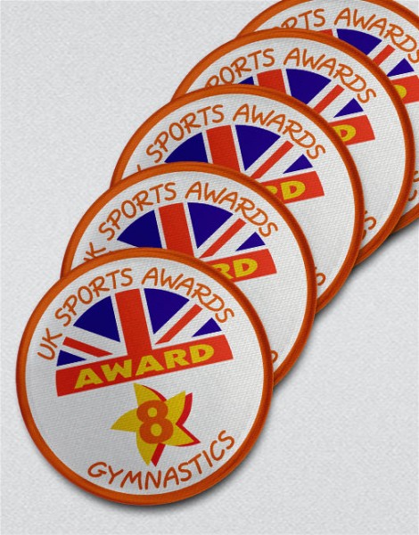 Gymnastics Badge Award 8 (Pack of 5) | UK Sports Awards