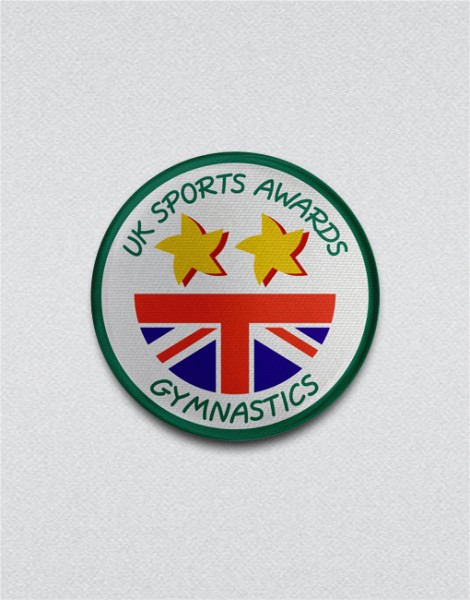 Gymnastics Badge Award 2 (Pack of 5) | UK Sports Awards