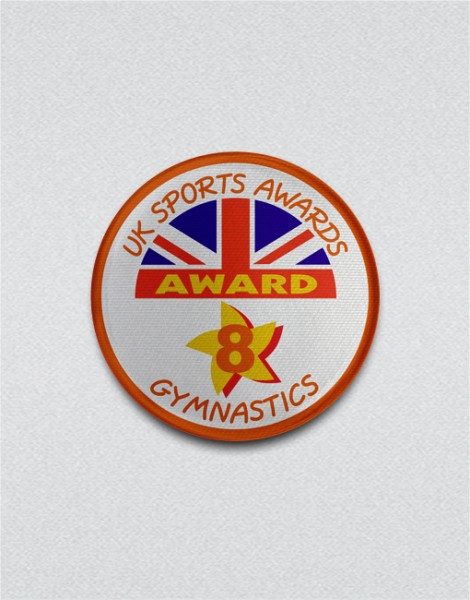 Gymnastics Badge Award 8 (Pack of 5) | UK Sports Awards