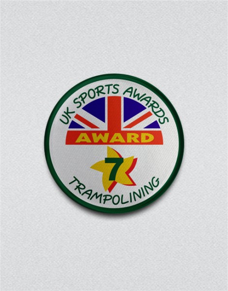 Trampoline Badge Award 7 (Pack of 5) | UK Sports Awards